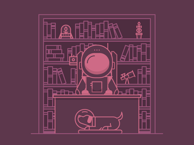 Space library by Kevin Chang for Killer Visual Strategies on Dribbble