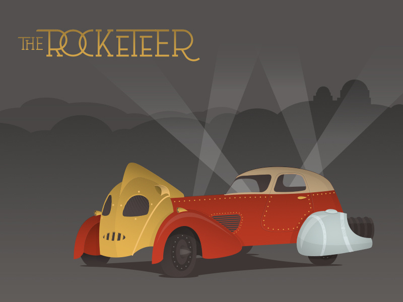Rocketeer Car by Keith Greenstein on Dribbble