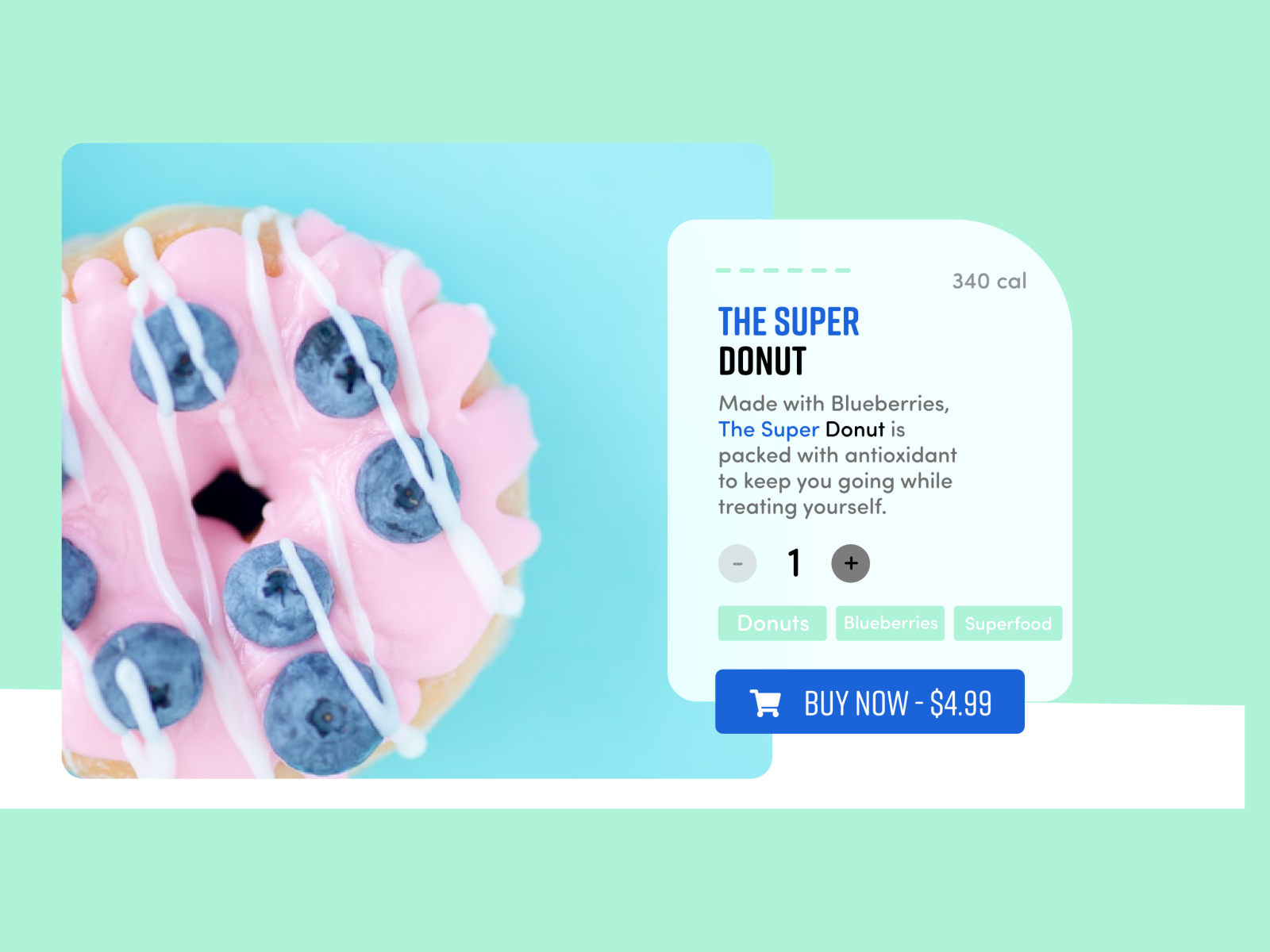 Donut Page by Mujammil Ali on Dribbble