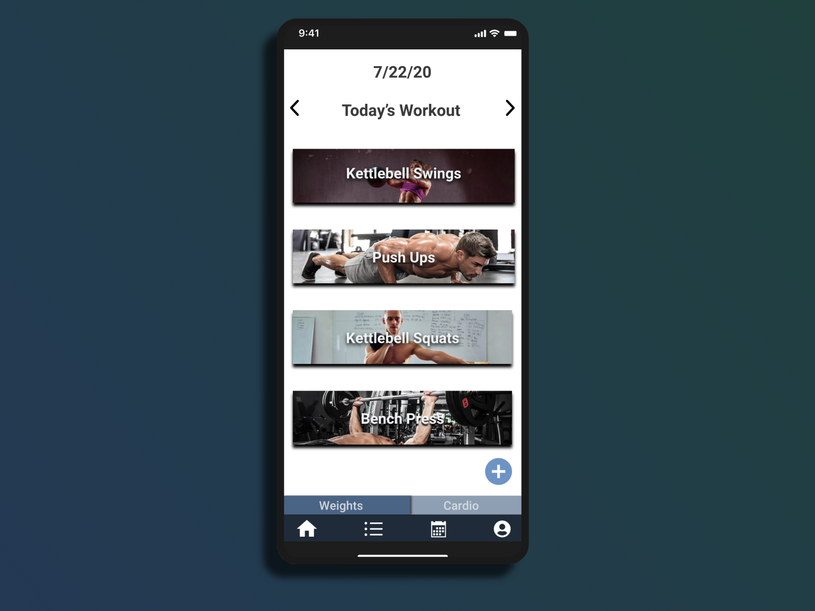 Workout Screen by Mujammil Ali on Dribbble