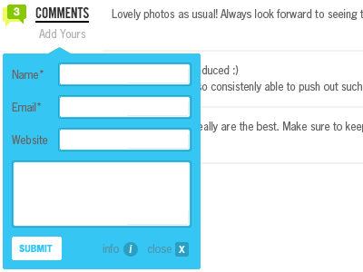 Modal Comments by Pat Brumfield on Dribbble