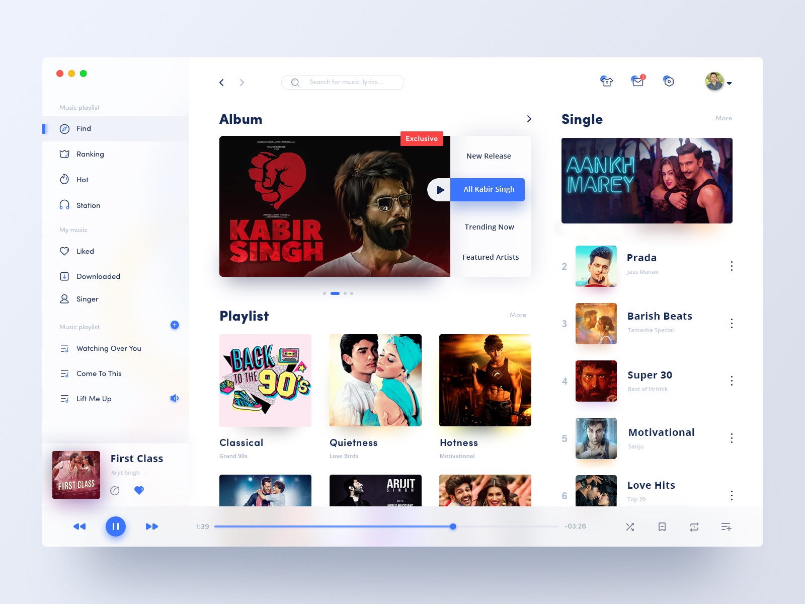 Dribbble - song-web.jpg by Aman Mishra