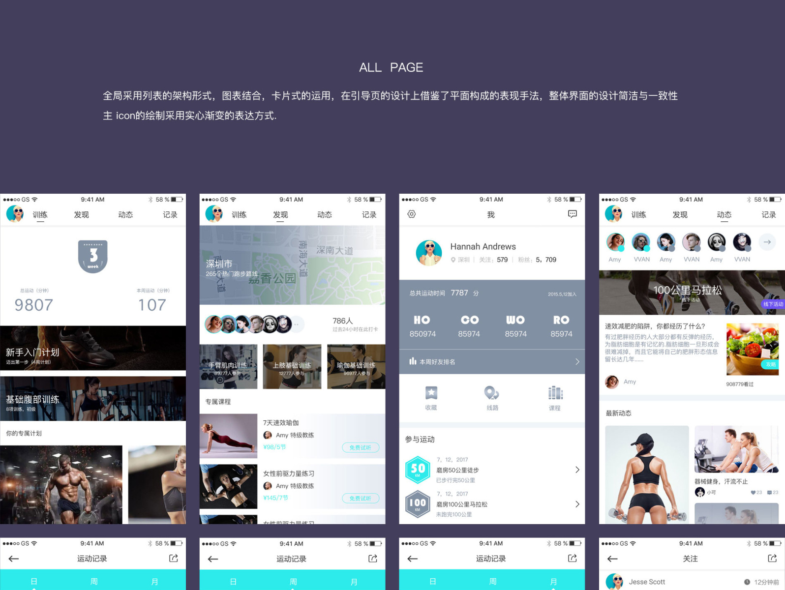 SPORT-User interface design by Emilychen on Dribbble
