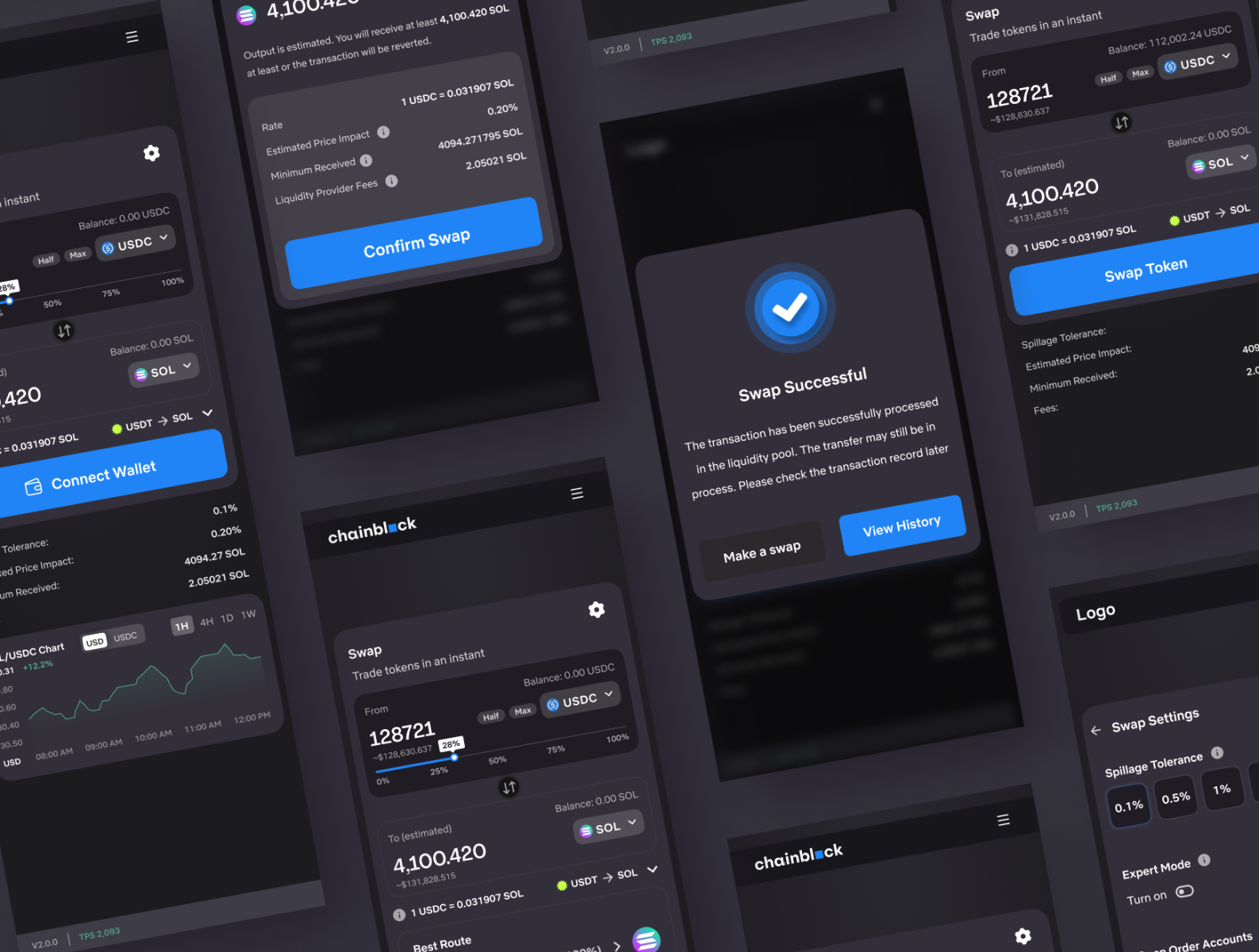 Swapping Mobile (Dark mode) by joshua fortune Ekinadoese on Dribbble