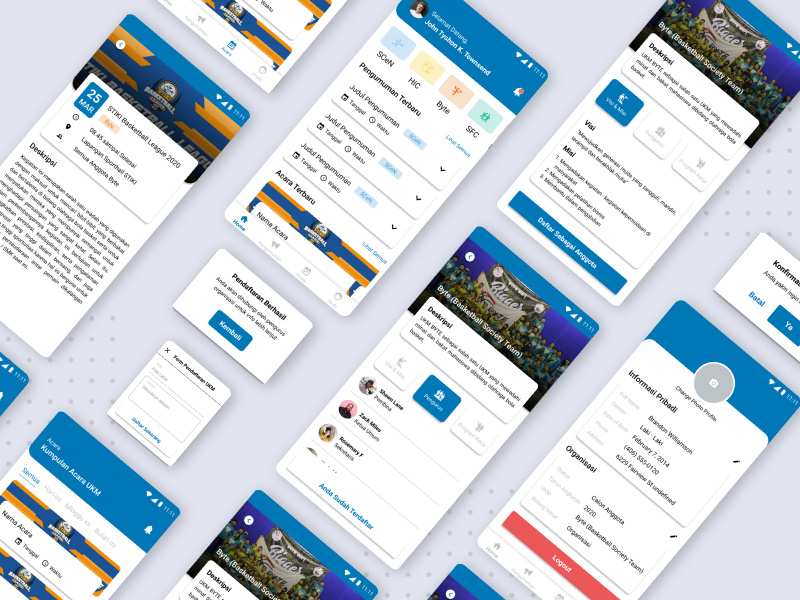 Organization Management App by andifila on Dribbble
