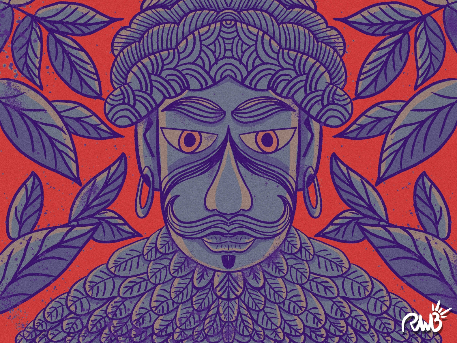Traditional Mask Illustration 2022 by Rafiqul on Dribbble