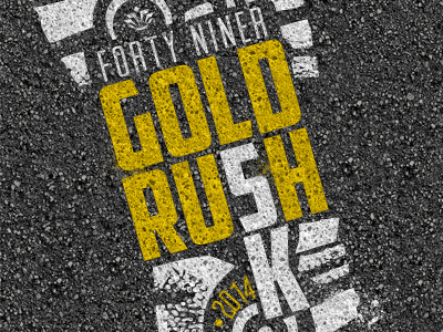 Gold Rush 5k 2014 by Britt Davis on Dribbble