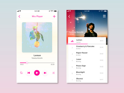 Daily UI #009. Music Player by Erin Huang on Dribbble