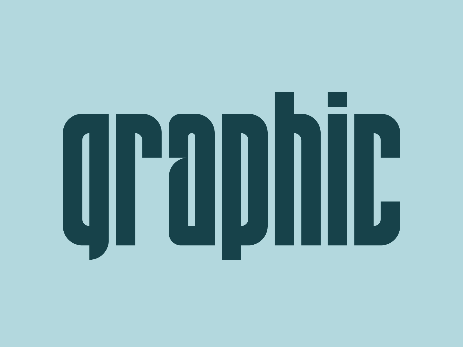 Graphic Custom Type by Blagoy Nikolaev on Dribbble