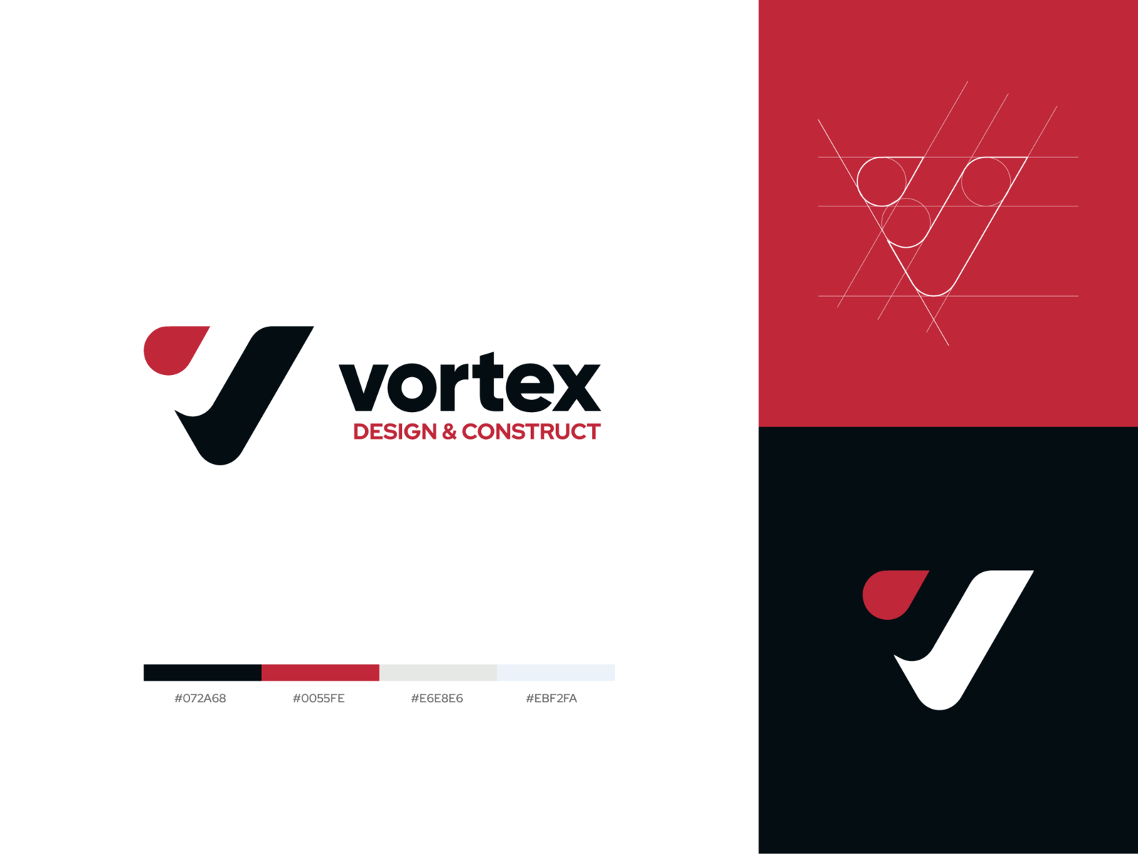 Vortex Design Construct - Logo Design by Sam Gilbert on Dribbble