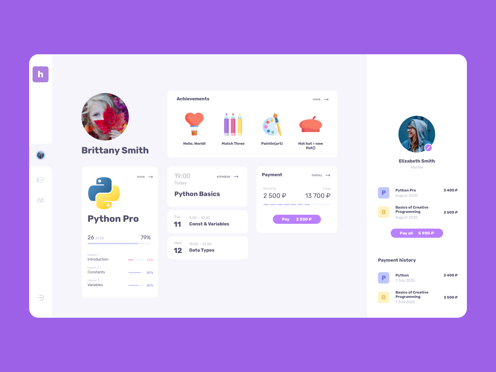 Parent's Profile by Artem Nekrasov on Dribbble