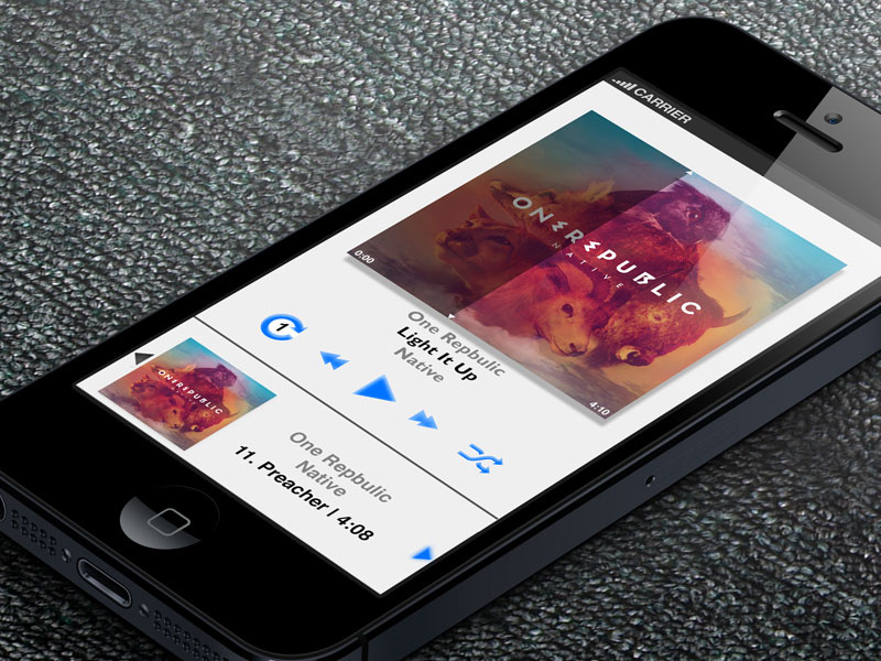 Music UI by Dean Harrison on Dribbble