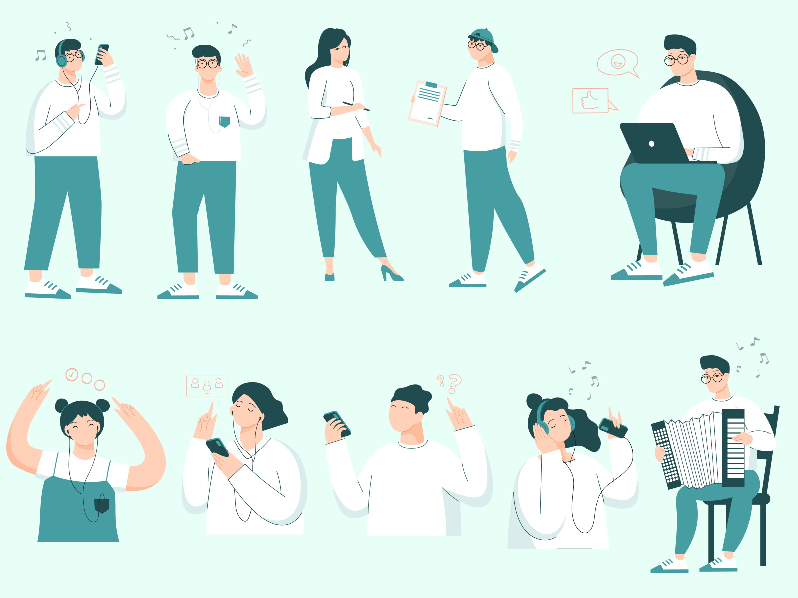 Onboarding Screen Illustrations by Abhishek Choudhary on Dribbble