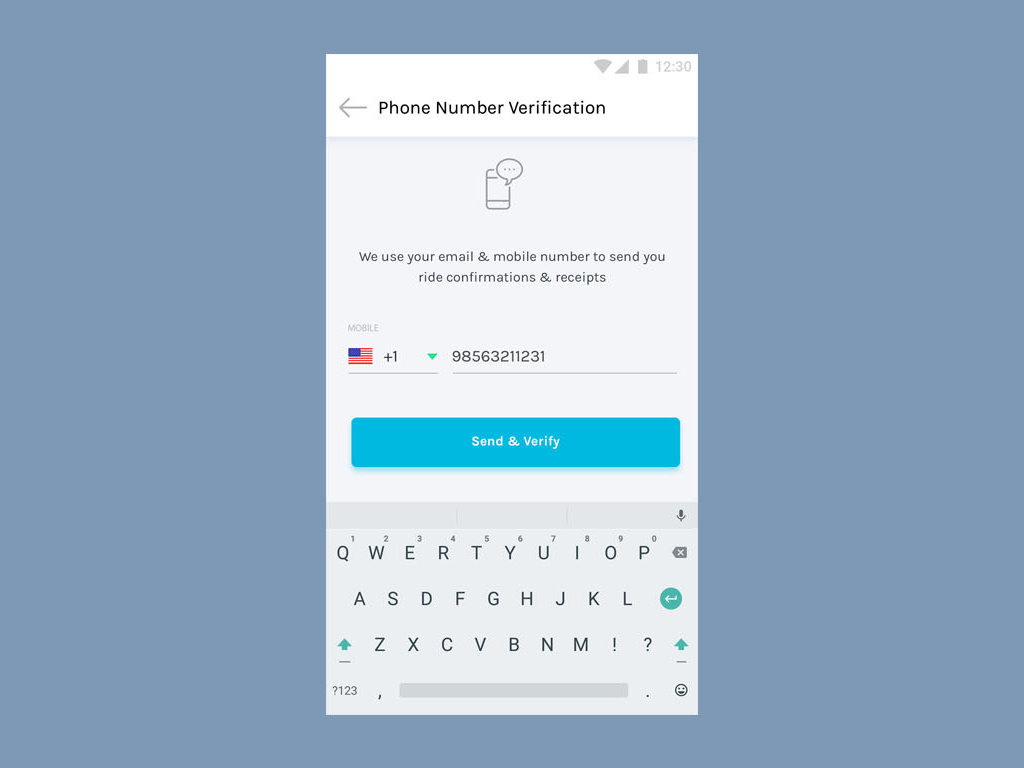 Phone Verification by Poonam Sharma on Dribbble