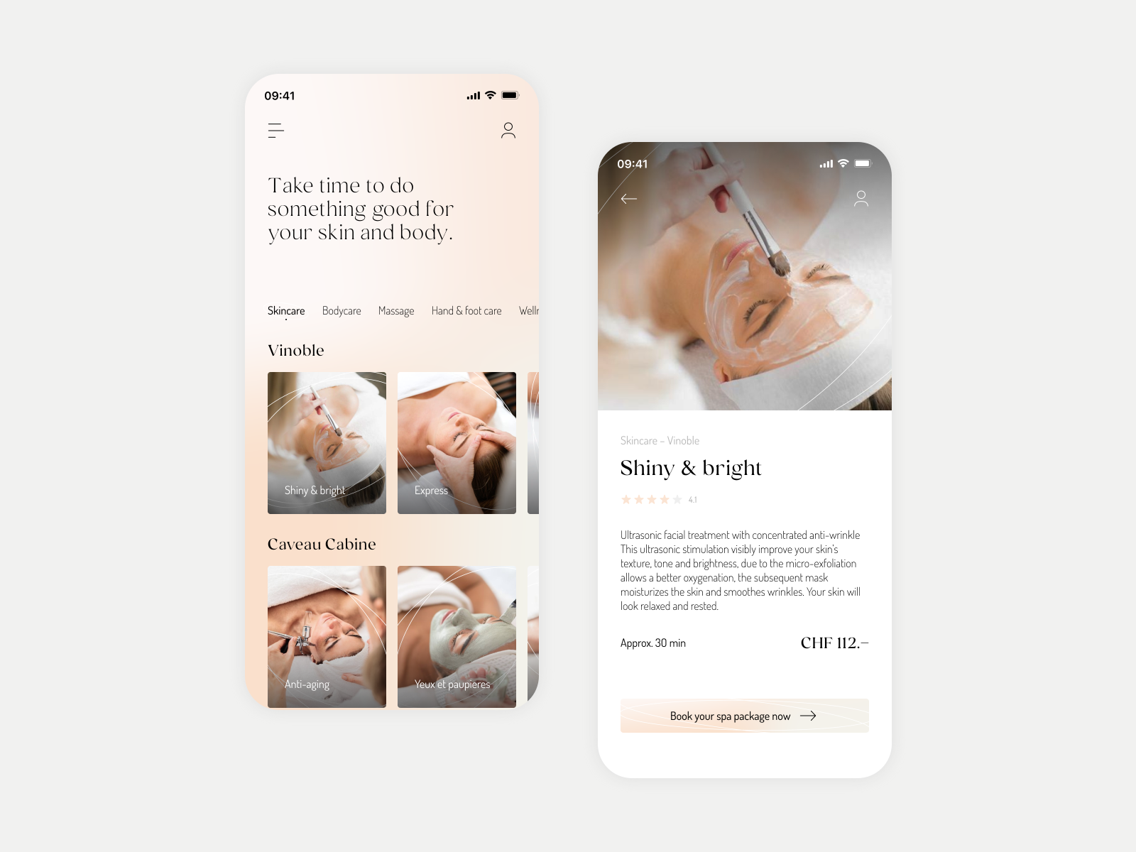 Spa Web Design by Lara Ott on Dribbble