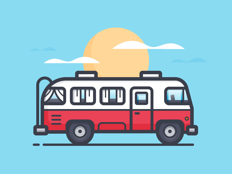 Tour Bus by Scott Tusk on Dribbble