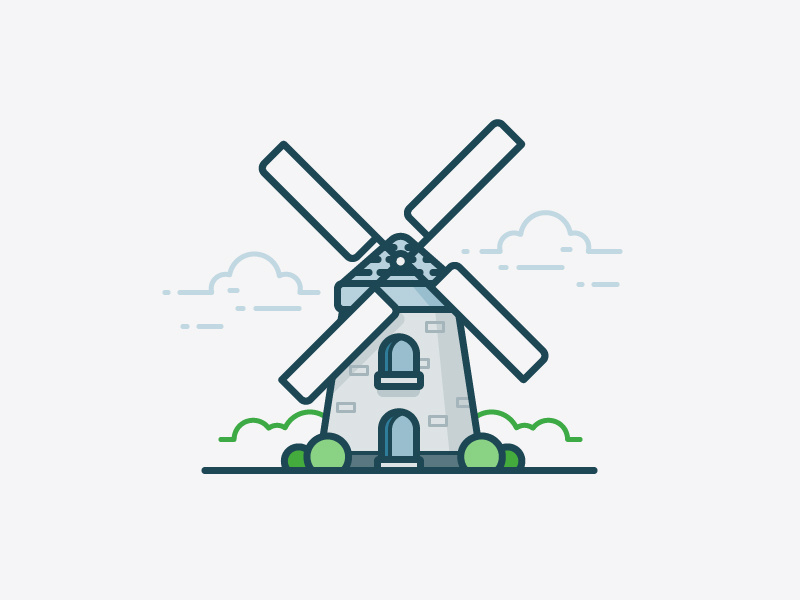 Windmill by Scott Tusk on Dribbble