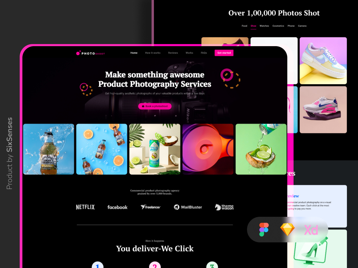Creative Photography Agency Landing Page Design by Majed Rahman on Dribbble