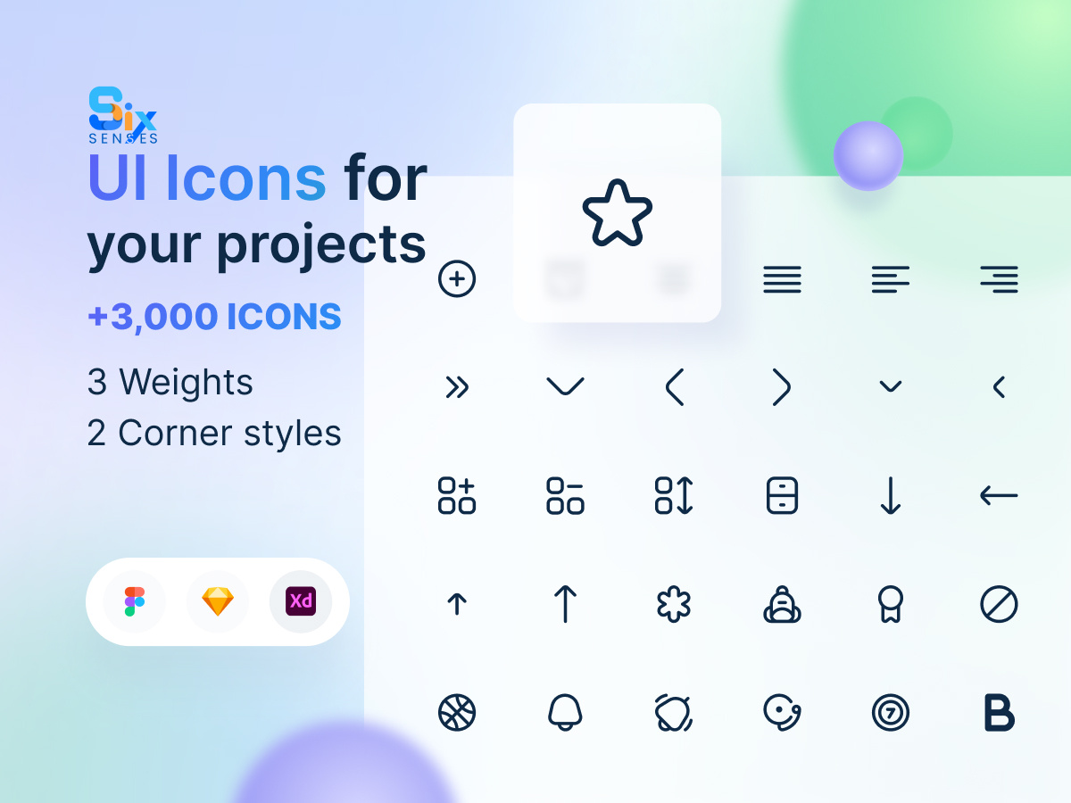 free interface icons Pack - SixSenses by Majed Rahman on Dribbble