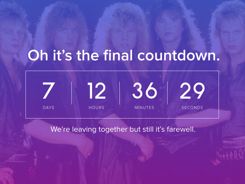 Daily UI 014, Count Down Timer by Riikka Vaahtera on Dribbble