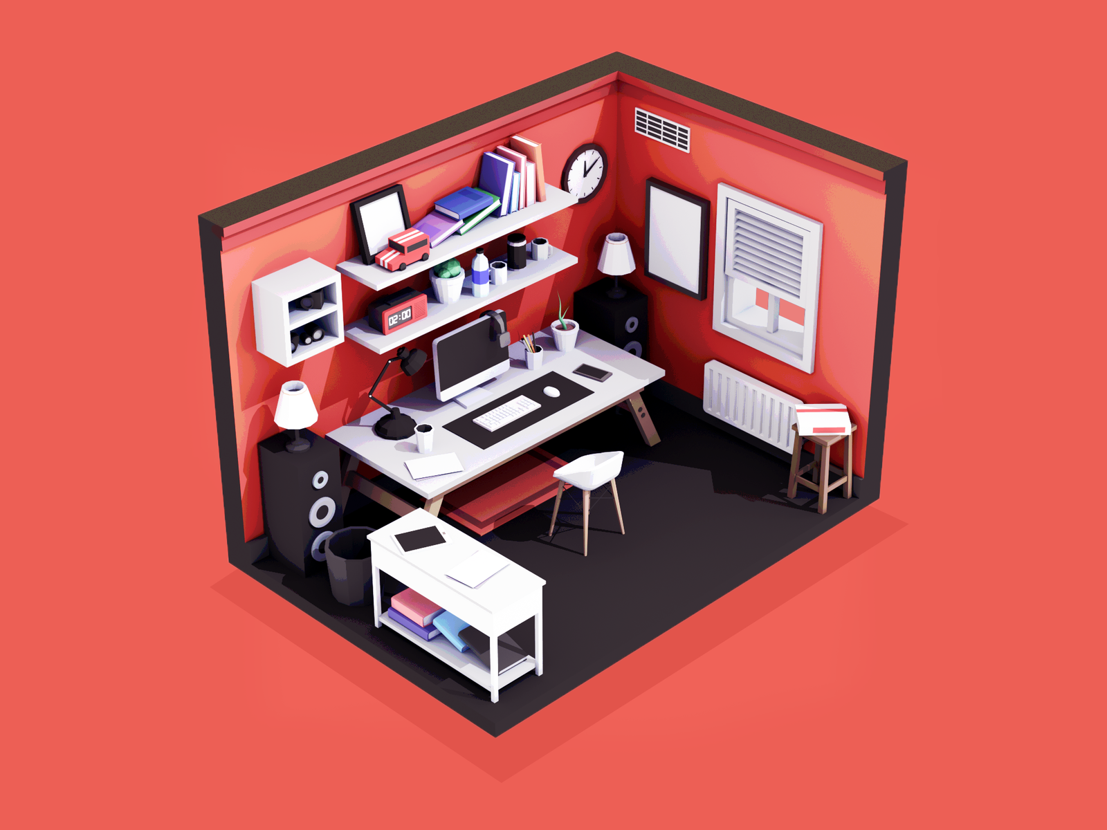 Workspace Illustration by Mukul Negi on Dribbble