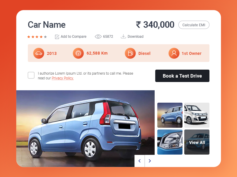 Car Details by Irfan Azam on Dribbble