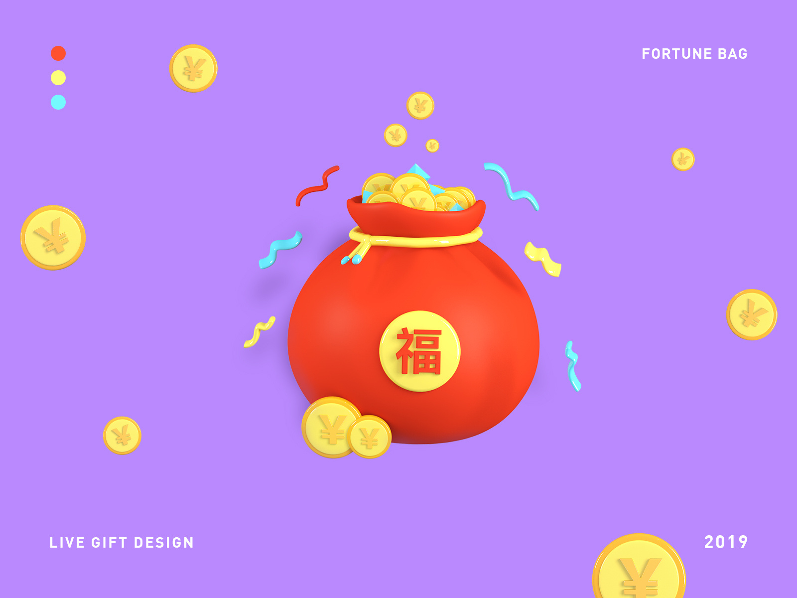 Fortune bag by Yuan Deng on Dribbble