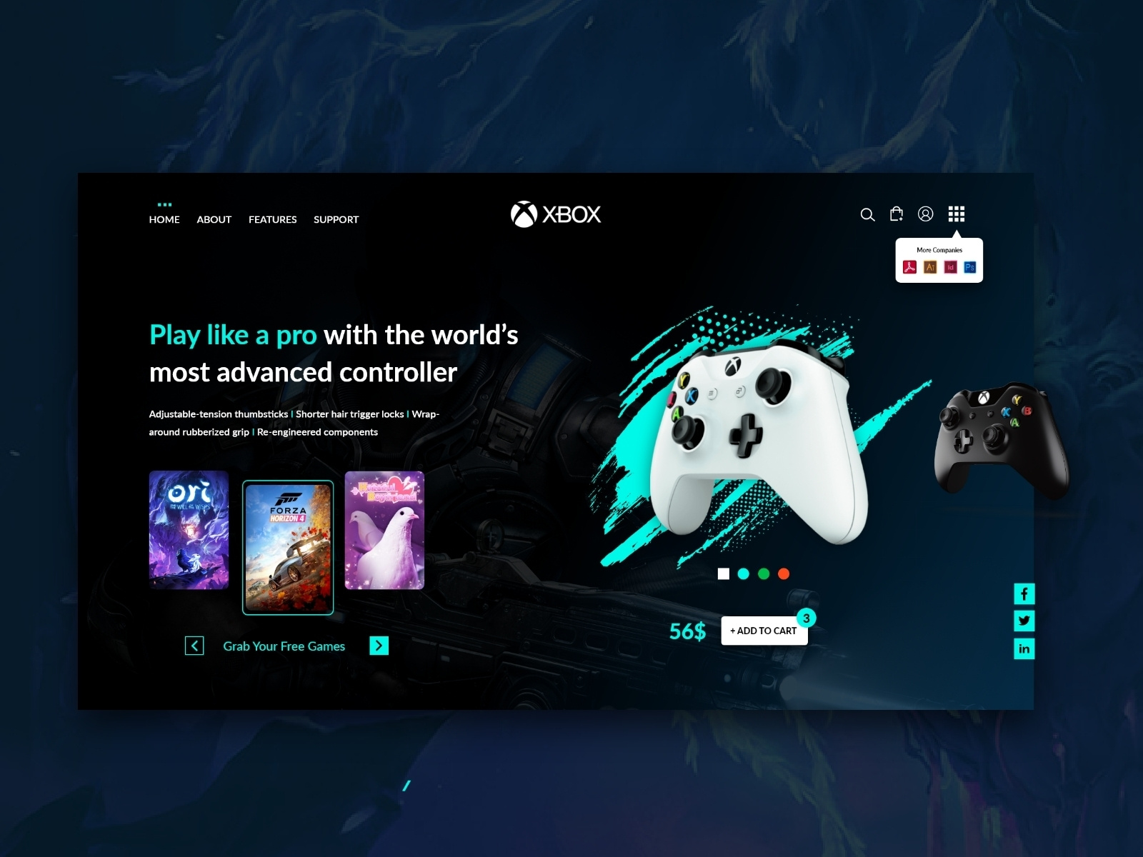 Xbox UI Design by Bafi_1000xp on Dribbble