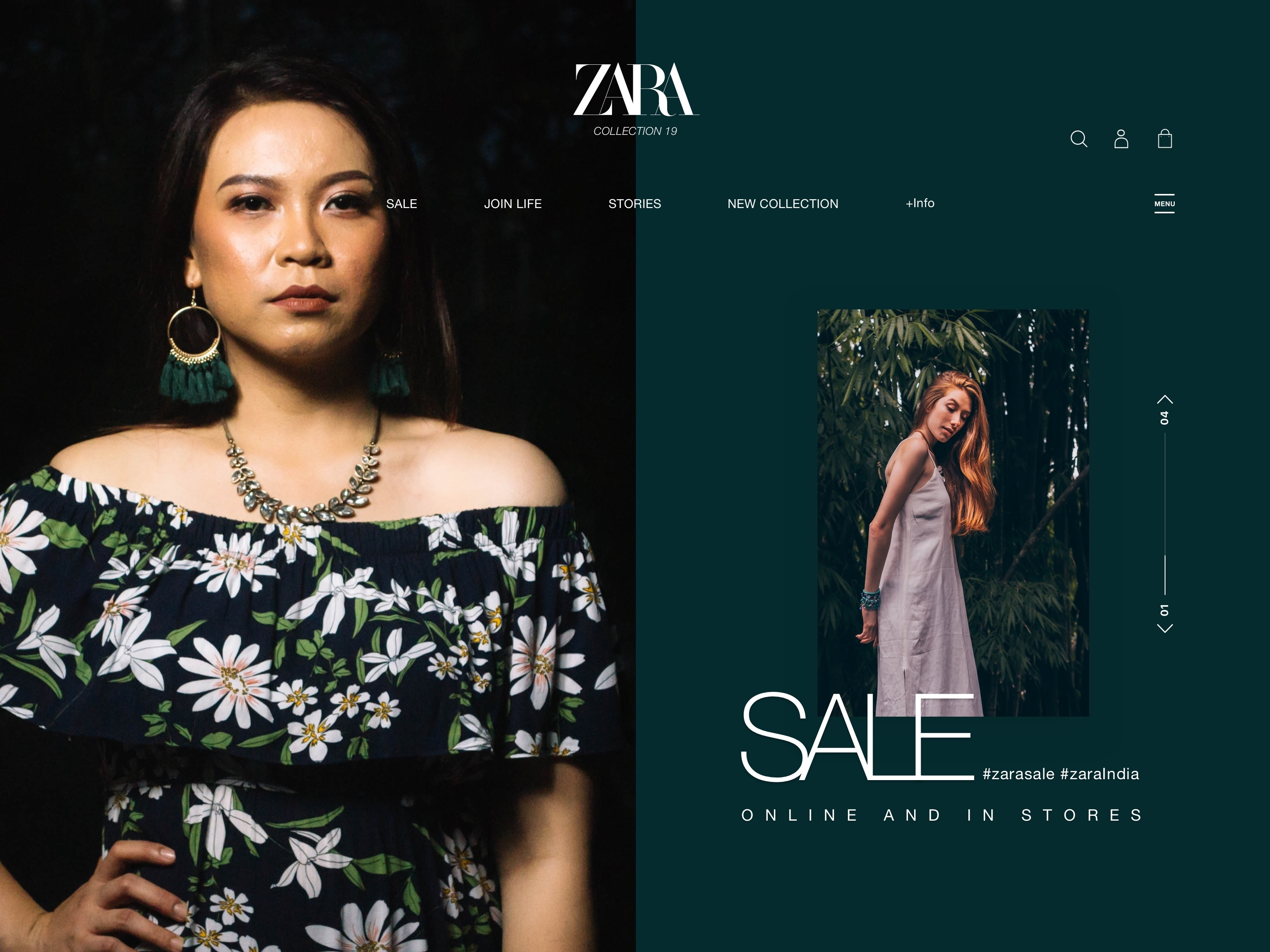 Zara Re-Design Concept by Swati Gupta on Dribbble