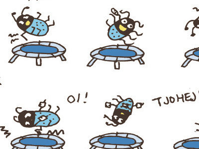 Jumping bug by Anna Fiske on Dribbble