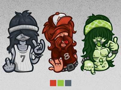 RGB Boys by Marc Gebehenne on Dribbble