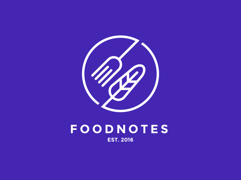 Foodnotes logo proposal 2. by Richard Gazdik on Dribbble