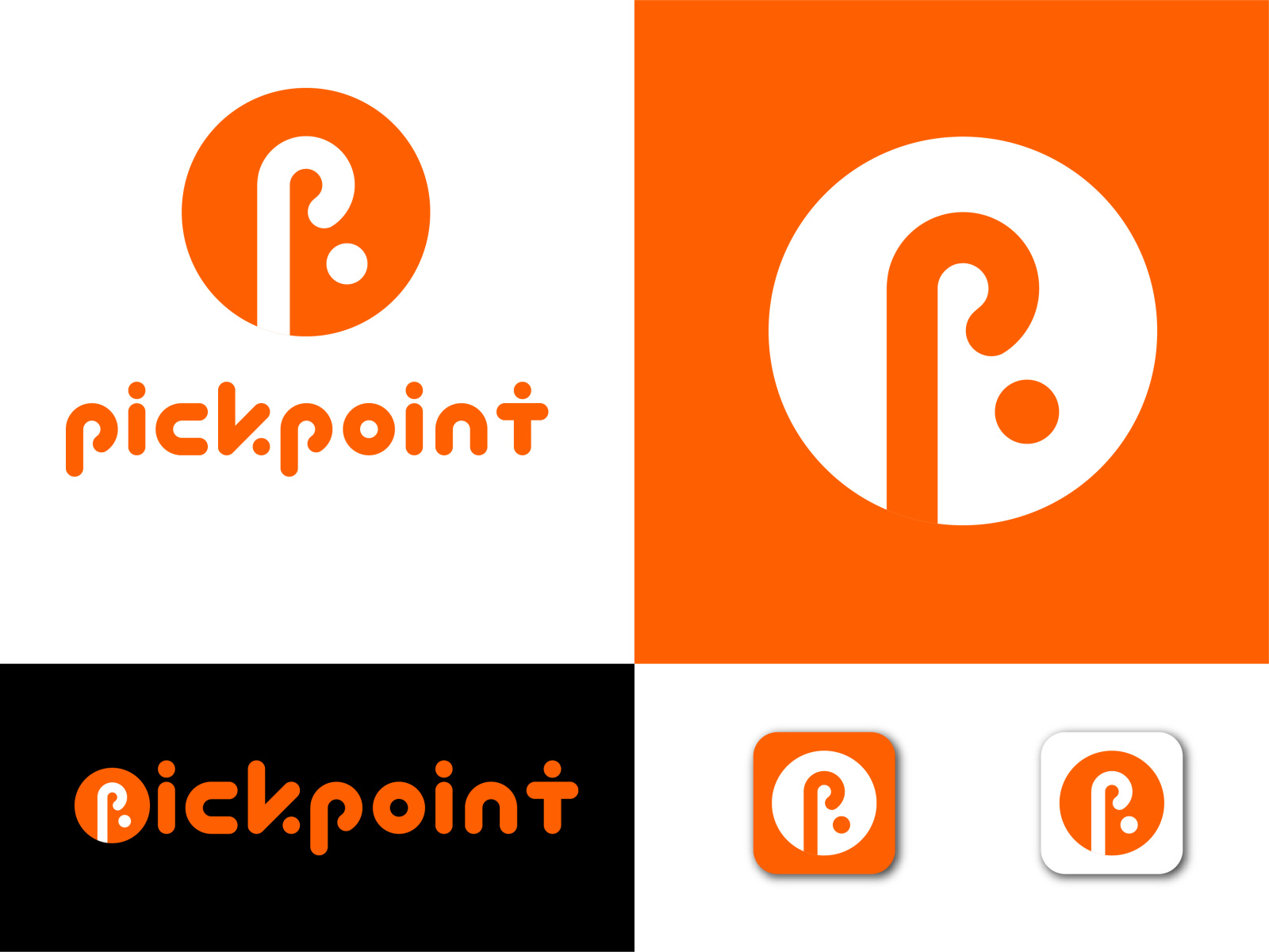 PickPoint Logo Design by Sahin Alom on Dribbble
