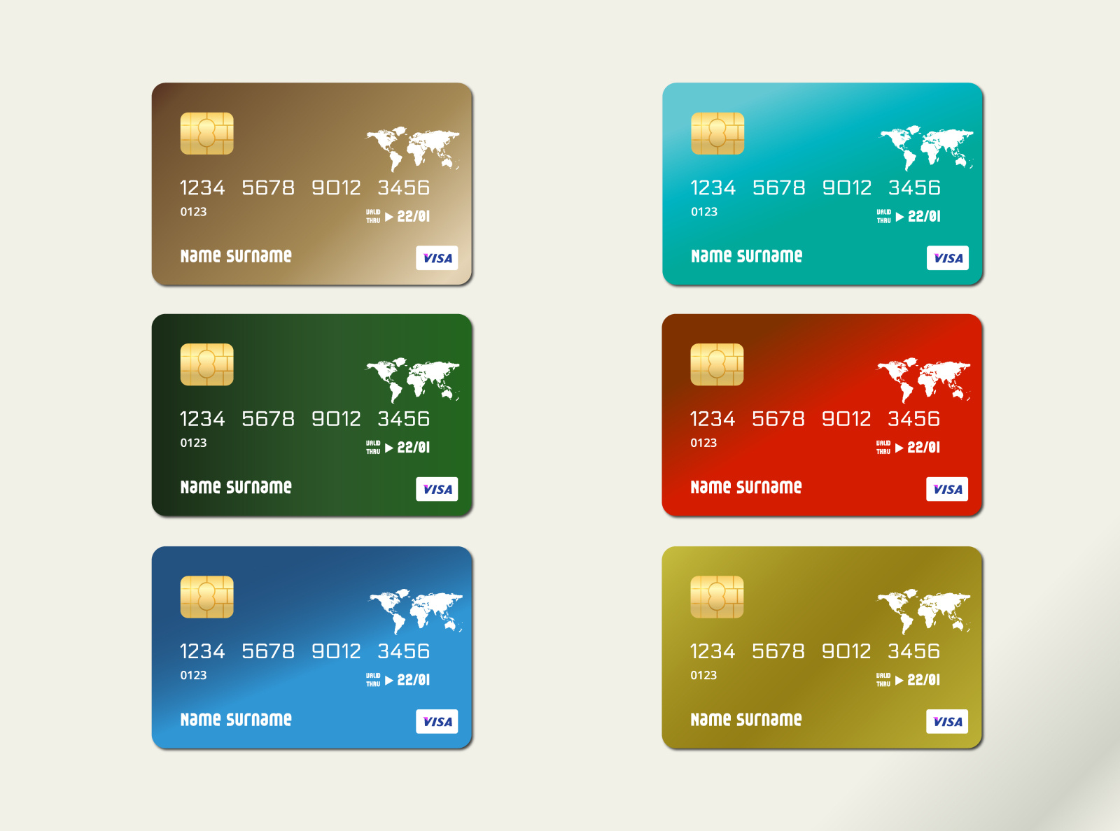 Credit Card Design | High Quality by MadeByFaheem on Dribbble