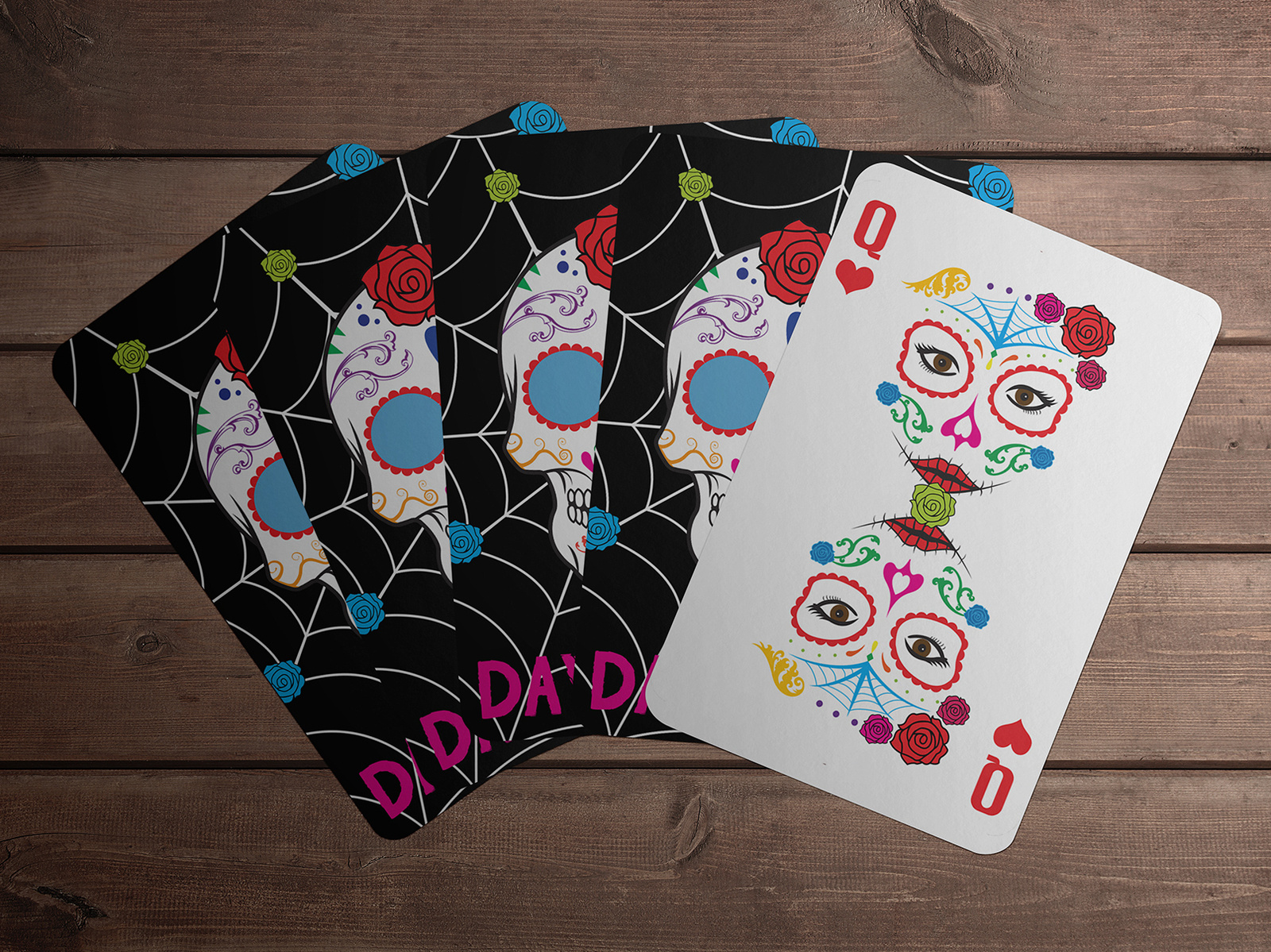 Day of the Dead Playing Cards and Packaging by Monica Montes on Dribbble