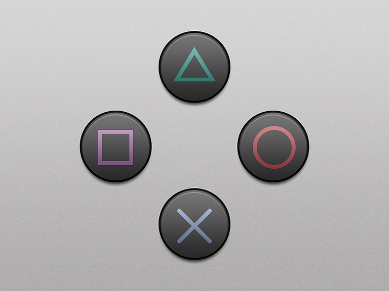 PlayStation Buttons by Craig Erskine on Dribbble