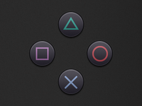 PlayStation Buttons by Craig Erskine on Dribbble