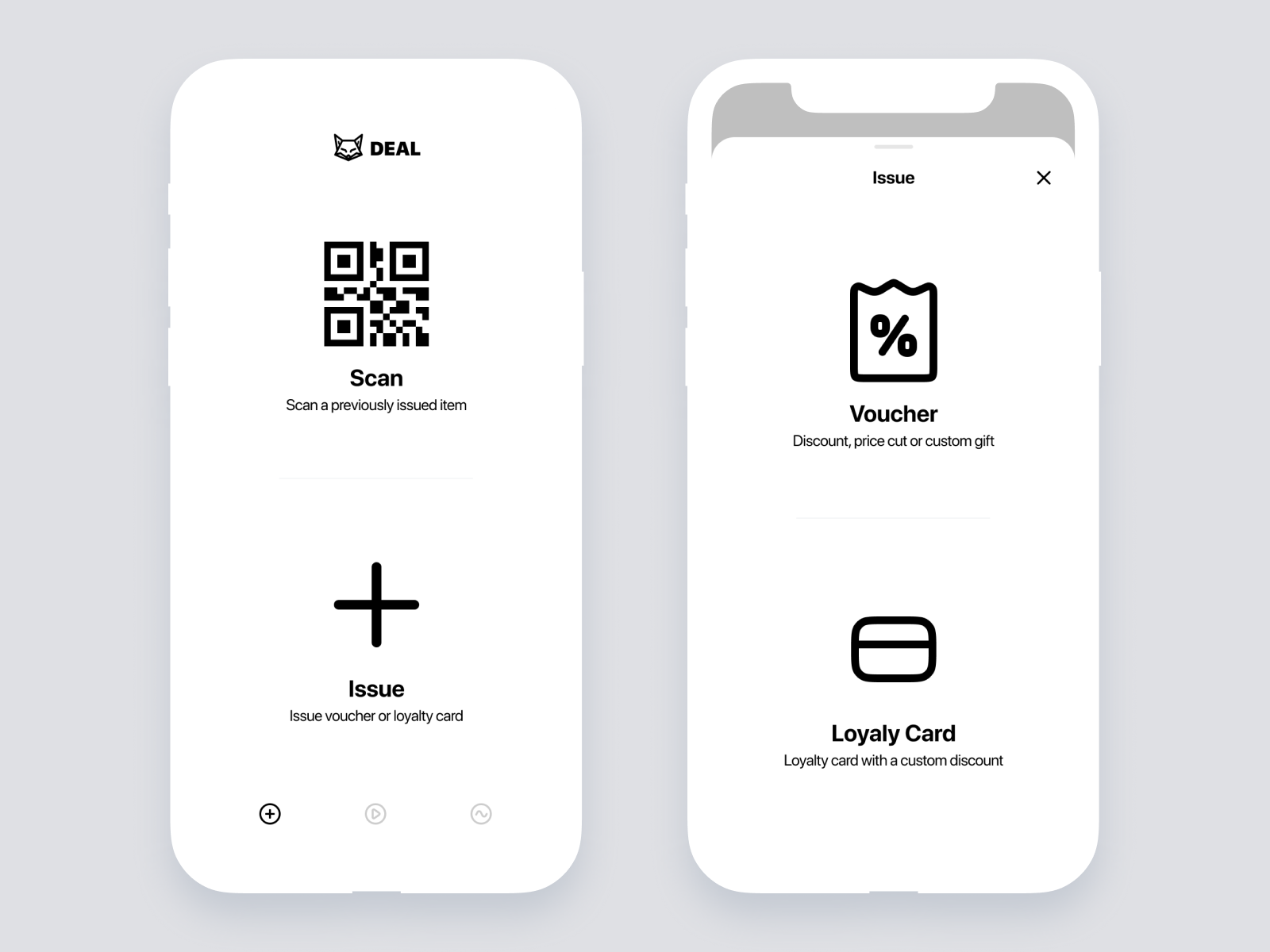 Monochromatic Loyalty App Design by Mike Marked on Dribbble