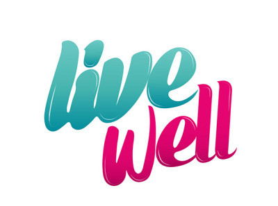 Live well logo magazine by Rana Khattab on Dribbble