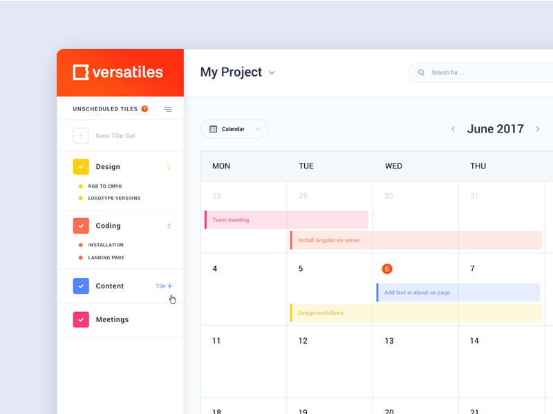 Versatiles UI dashboard by Leandro Peixoto on Dribbble