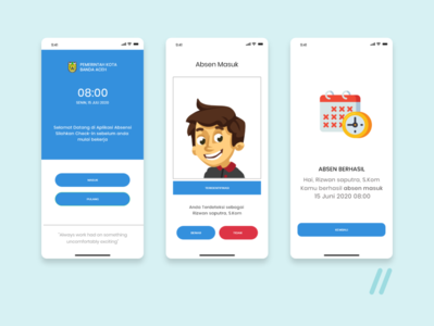 Absensi face recognition by Rizwan Saputra on Dribbble
