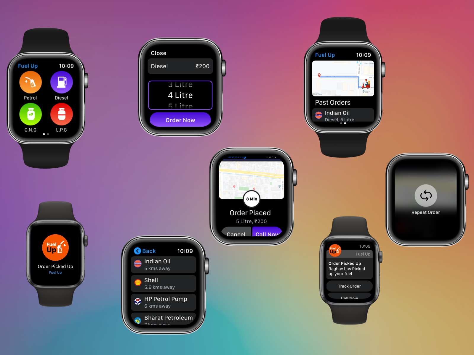 Fuel Up - Apple Watch Presentation by Shivani Bayyapu on Dribbble