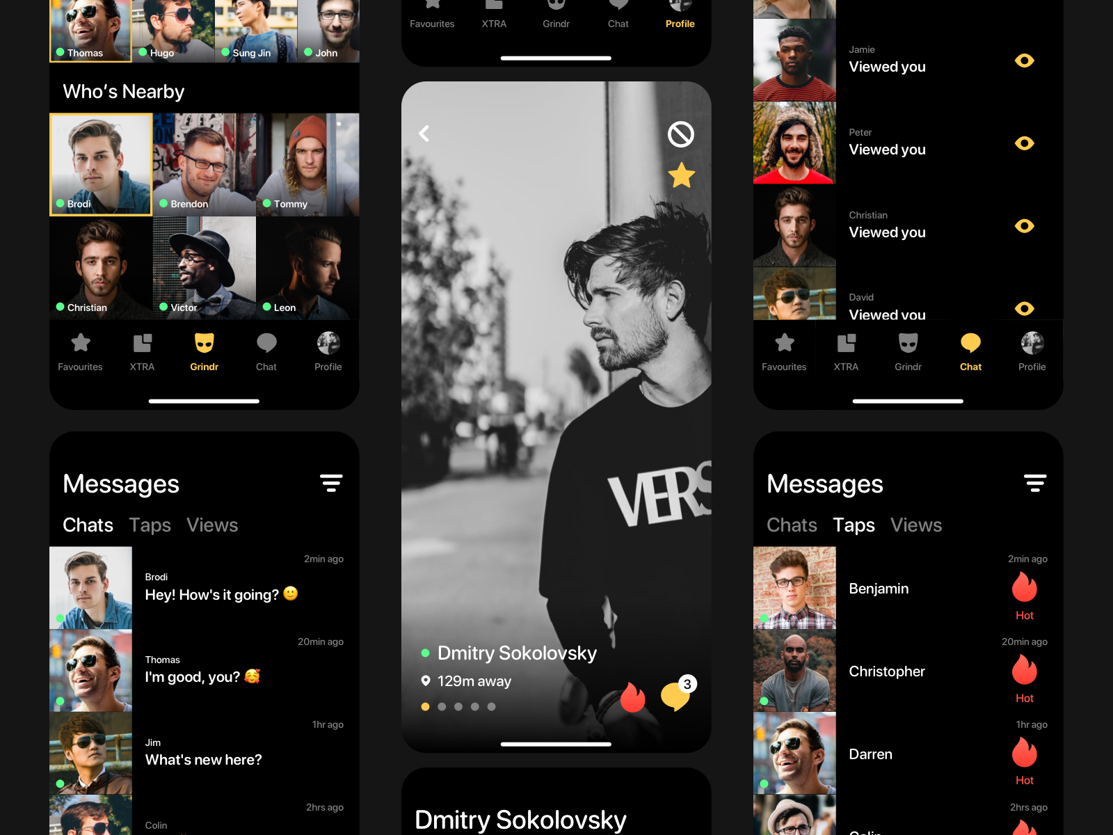 Grindr UI By David TJ Powell On Dribbble