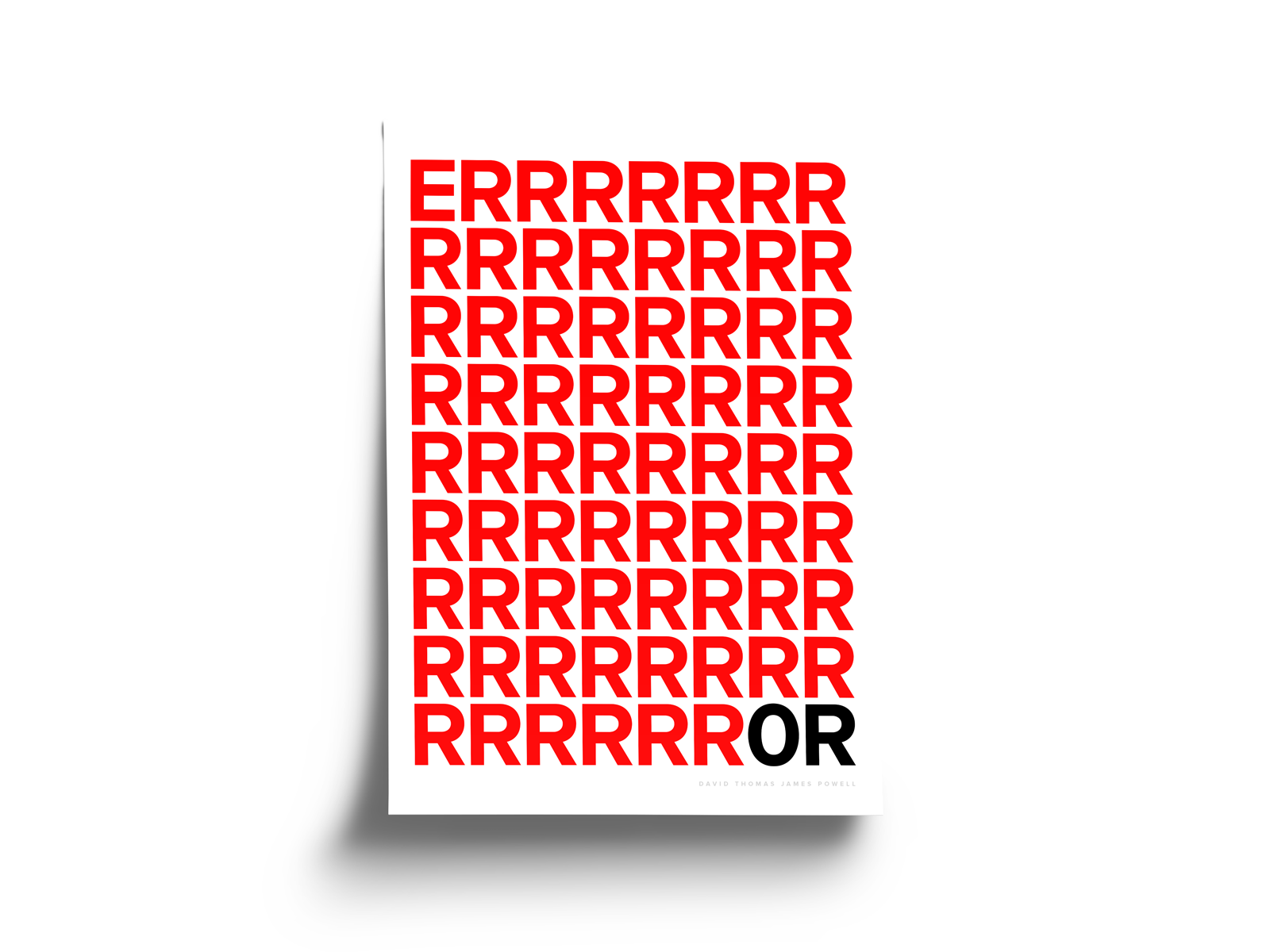 Error by David TJ Powell on Dribbble