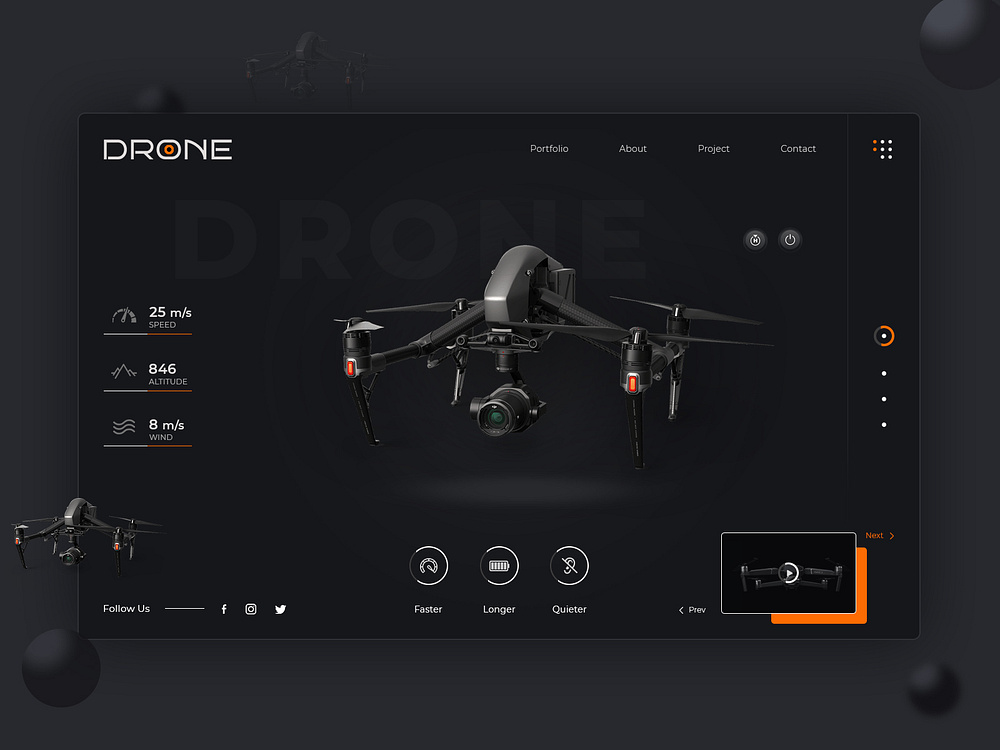 Drone Ui Designs Themes Templates And Downloadable Graphic Elements
