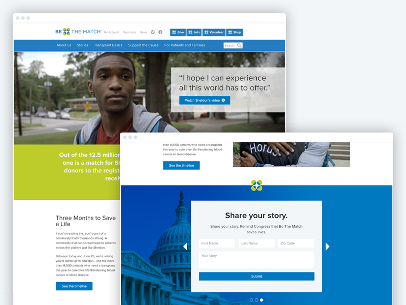 Campaign landing page by Kiersten Clingersmith on Dribbble