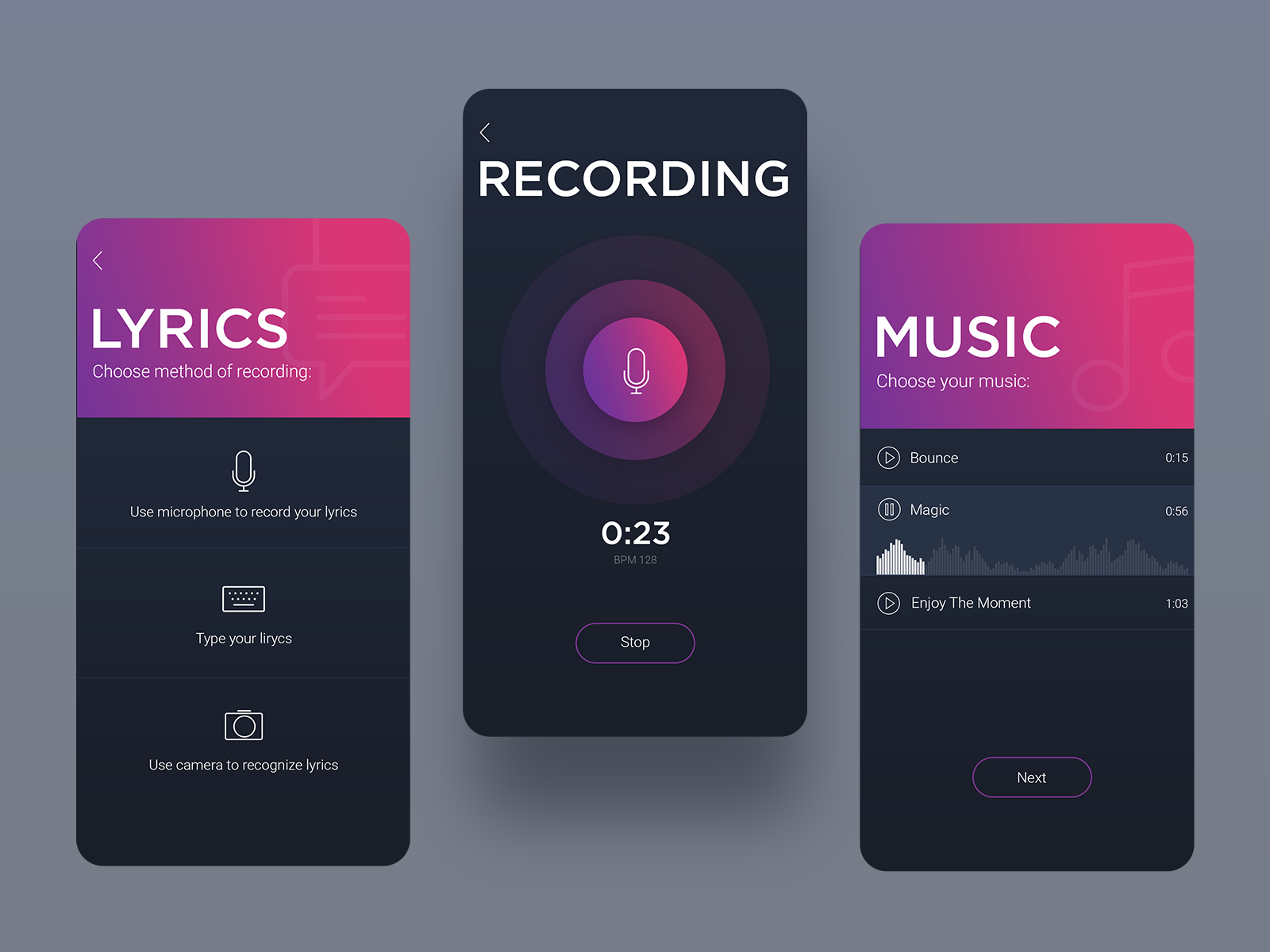 Sound Recording by Margo Siamionava on Dribbble