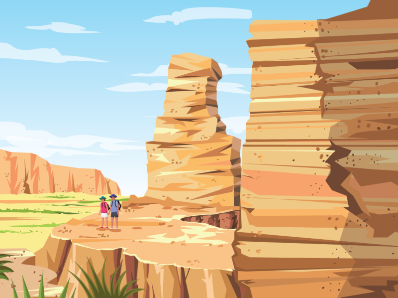 Desert Background by Chandra Mohan.M on Dribbble