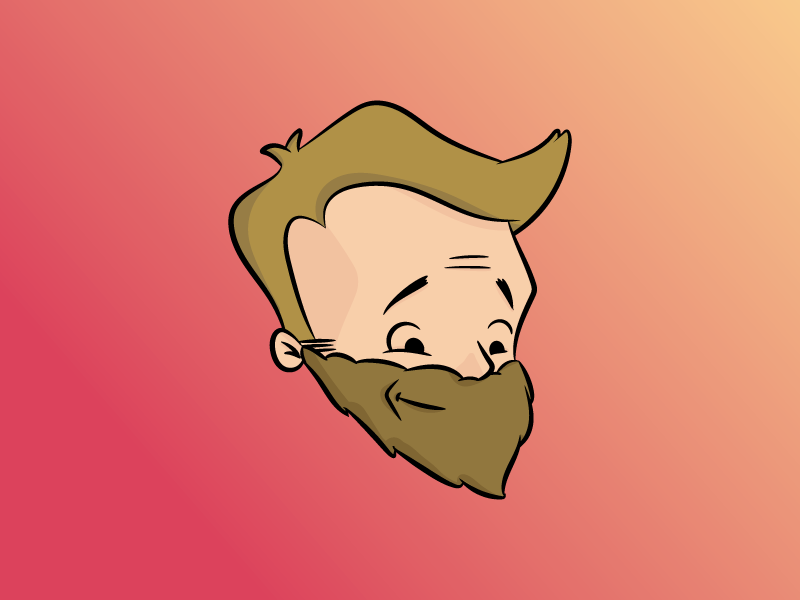 Scruffy Looking Avatar by Anthony Le on Dribbble