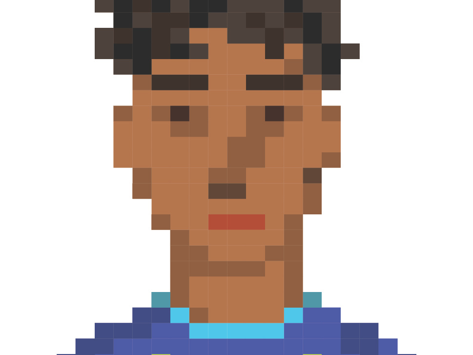 My pixel face by Ryan Field on Dribbble